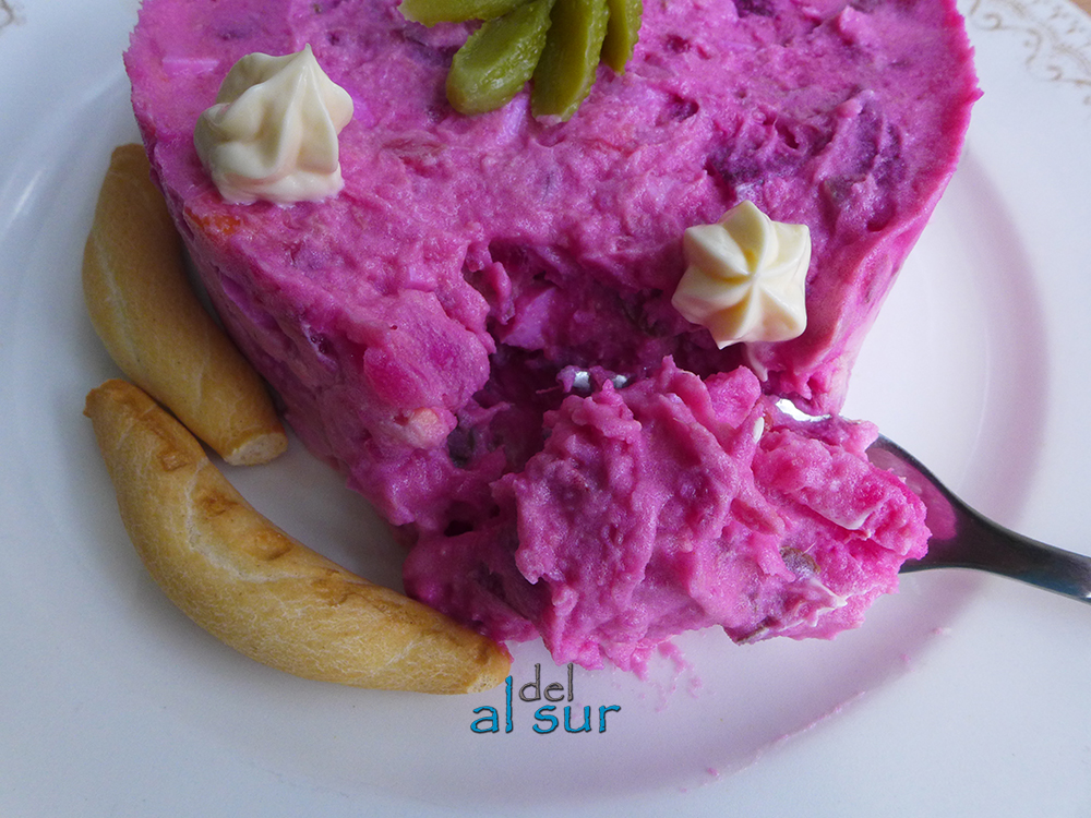 Ensaladilla rusa de remolacha