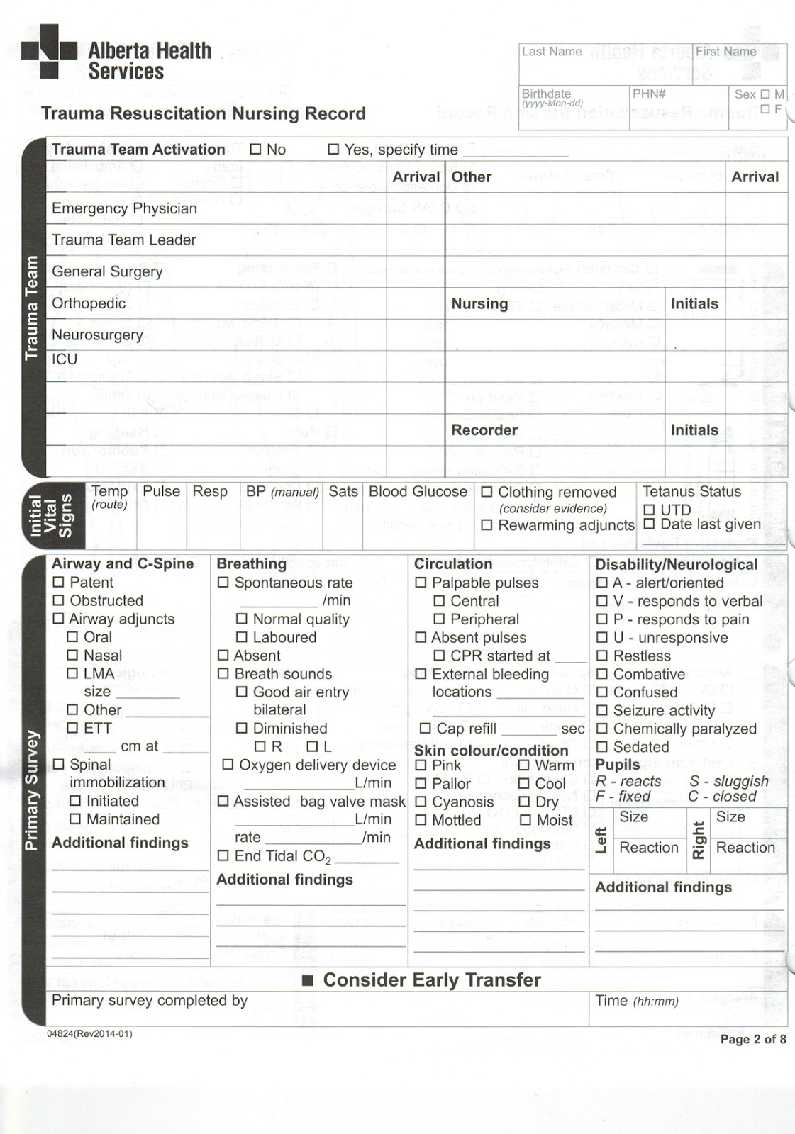 Winding Spiral Case: ATLS Primary and Secondary Surveys (In Brief!)