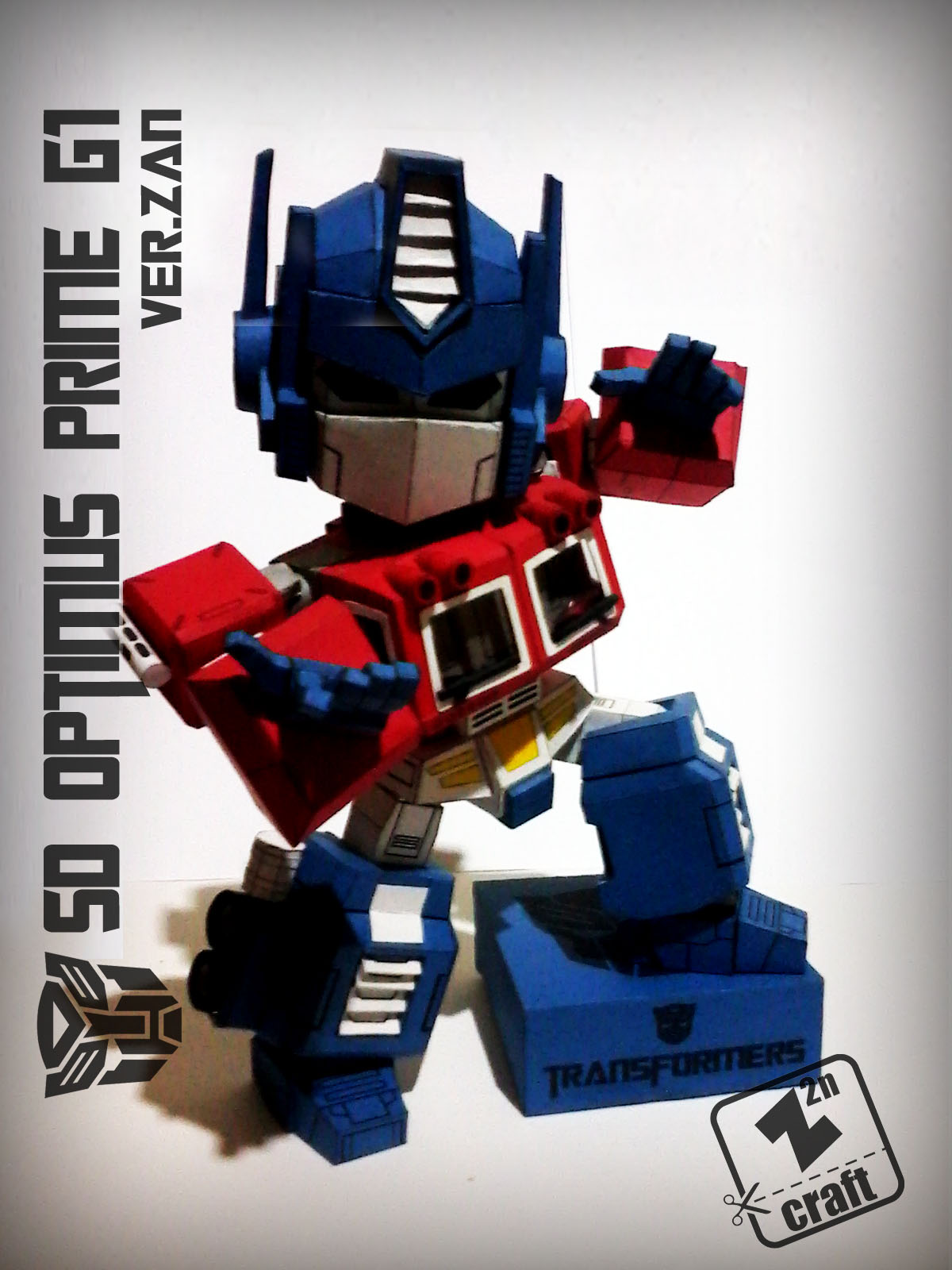 Z2N Craft: SD Optimus Prime-G1 ver.zan Papercraft