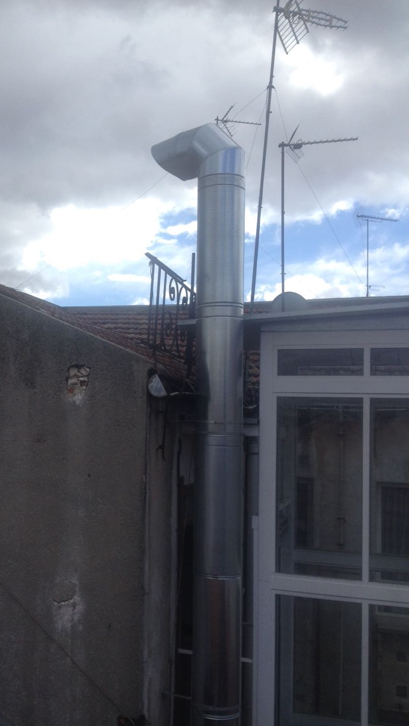 Salida de humos, instalador salidas humos y tubos chimeneas, campanas ...