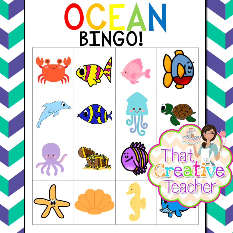 That Creative Teacher: Ocean Theme Pack for PRE-K & KINDERGARTEN