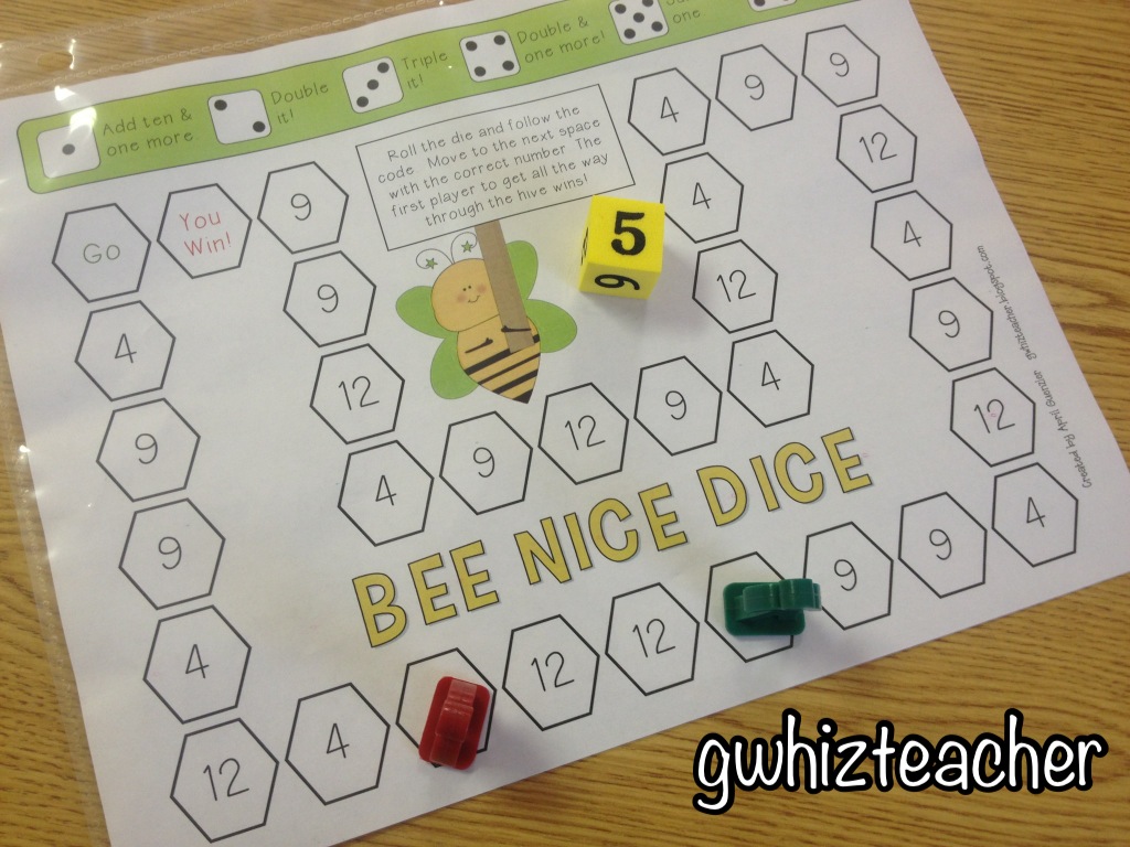 gwhizteacher: Spring Math Game FREEBIE