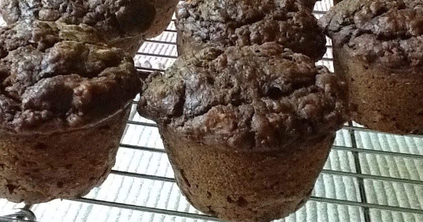 Pink-Vegan: Chocolate Peanut Butter Raisin Bran Muffin - Wheat Flour