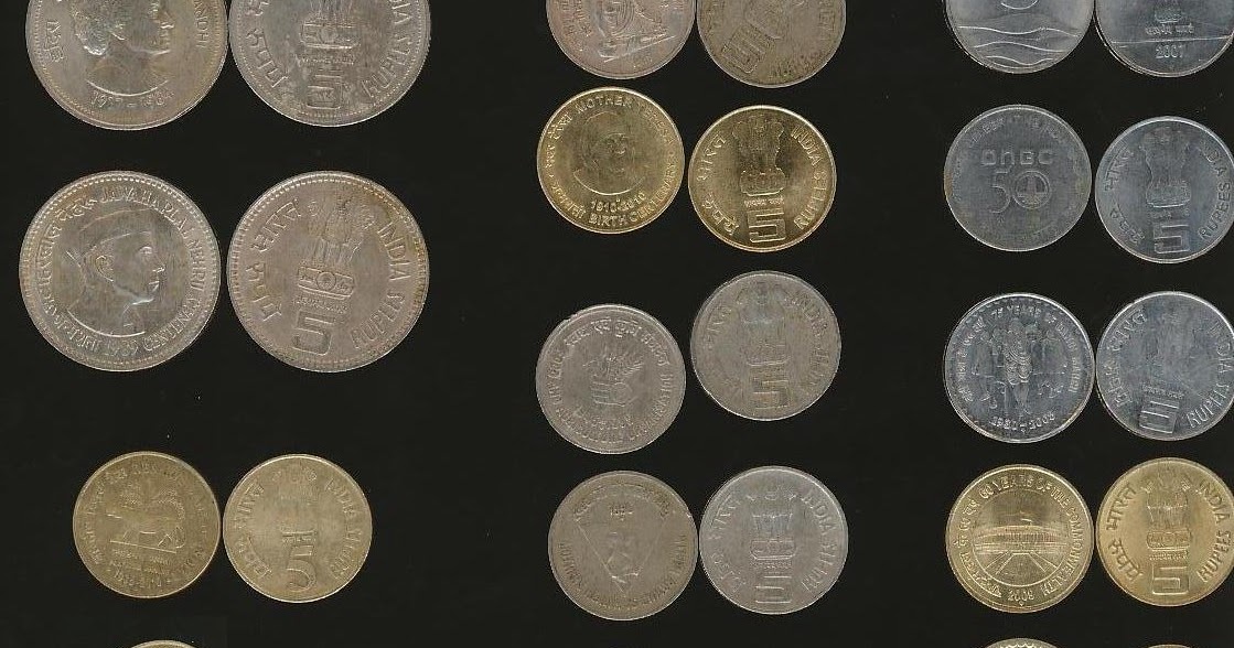 Jk Collection World: 33 DIFFERENT TYPES 5 RUPEE COINS