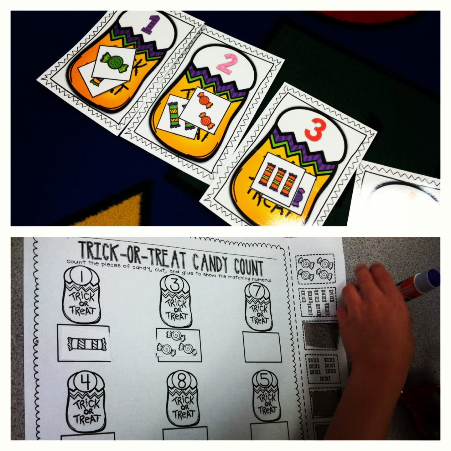 The Kinder Garden: Happy Halloween! Math Stations this Week!