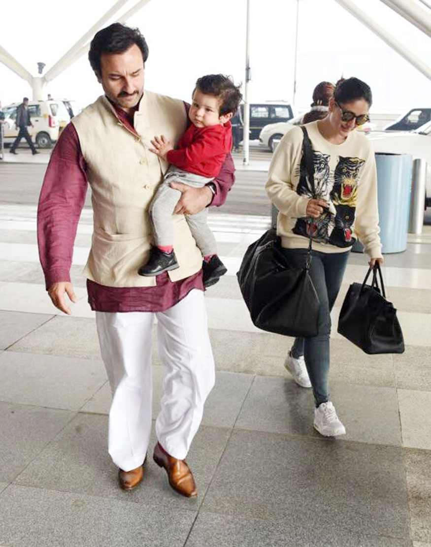 celebswikipagestarkids: Saif Ali Khan and Kareena Kapoor spotted With ...