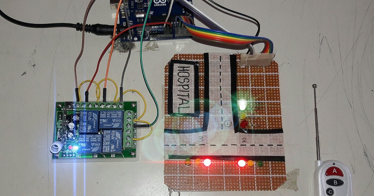 Projek Elektronik Arduino4u.com: 181-Emergency Traffic Light
