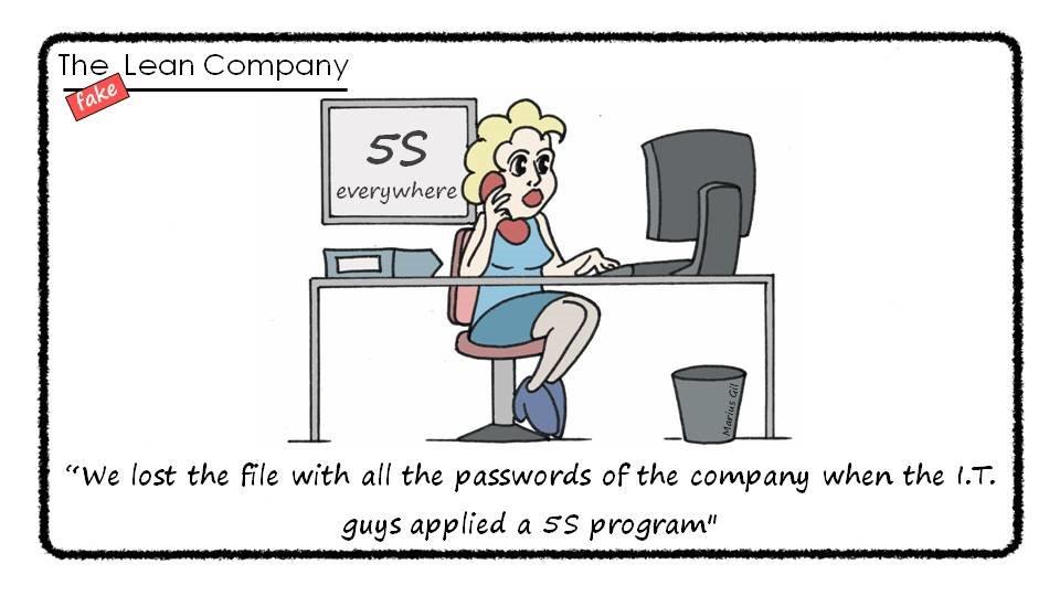 LEAN & SIX SIGMA & KAIZEN: Lean Cartoon: Fake 5's