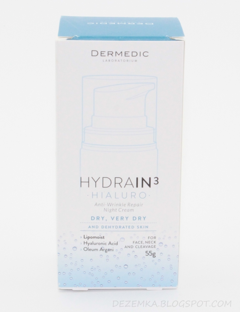 Dermedic Hydrain 3 naprawczy krem przeciwzmarszczkowy na noc oraz krem ...