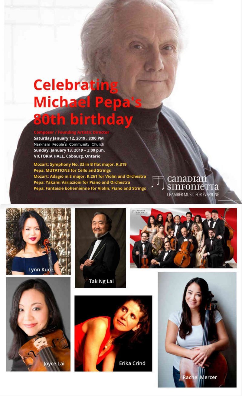 Erika Crinò, Pianist: Michael Pepa'80th Birthday :: Certificate of ...