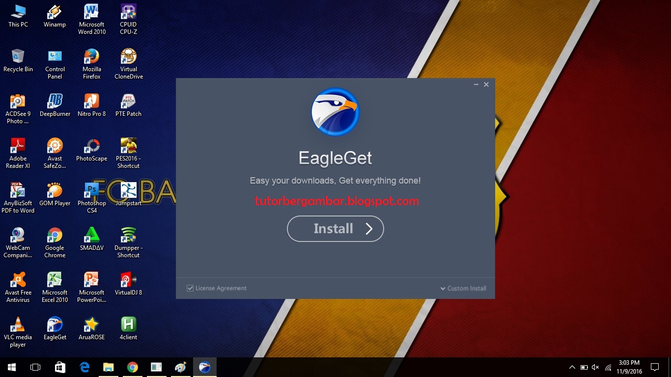 Karkia Info: Cara Install EagleGet Bergambar