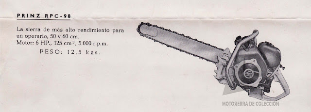 Motosierra De Colección: PRINZ RPC98 CHAINSAW