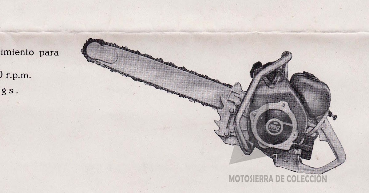 Motosierra De Colección: PRINZ RPC98 CHAINSAW