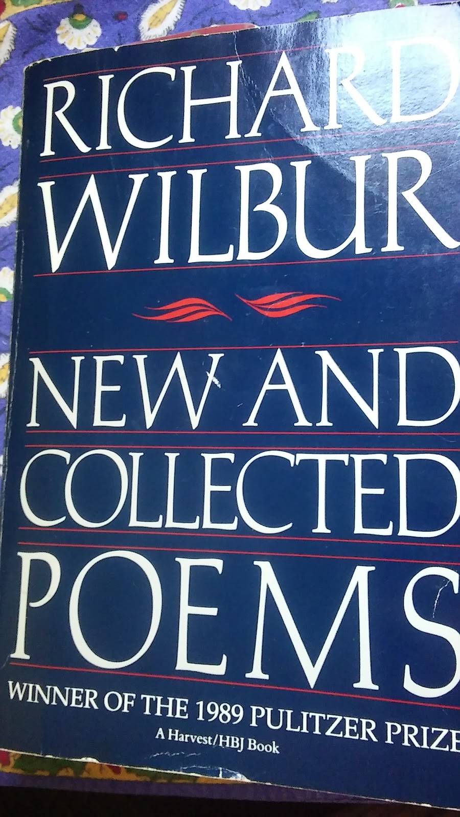 Through a Glass, Darkly: At the Feet of Mr. Wilbur, Who Helps Me Journal