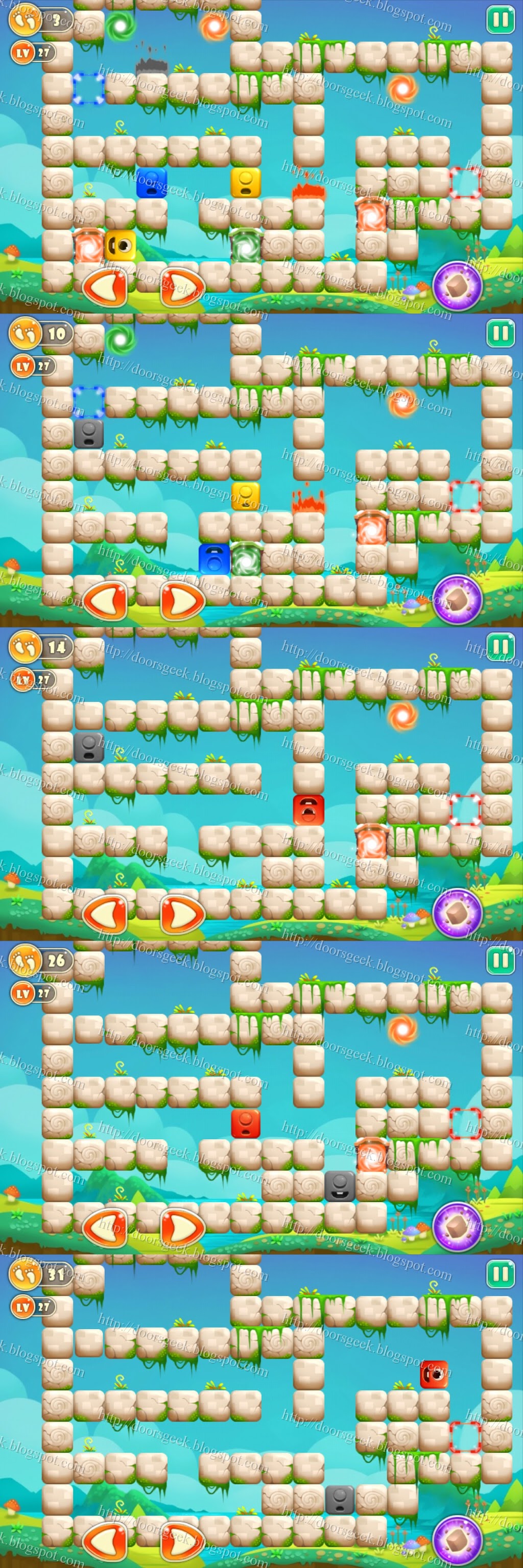 Block Mania [World 1] Level 27 ~ Doors Geek