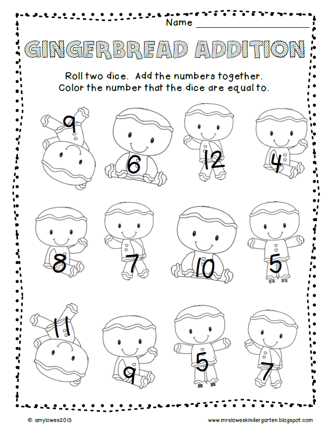 Mrs. Lowes' Kindergarten Korner: Gingerbread Man Science Experiment FREEBIE