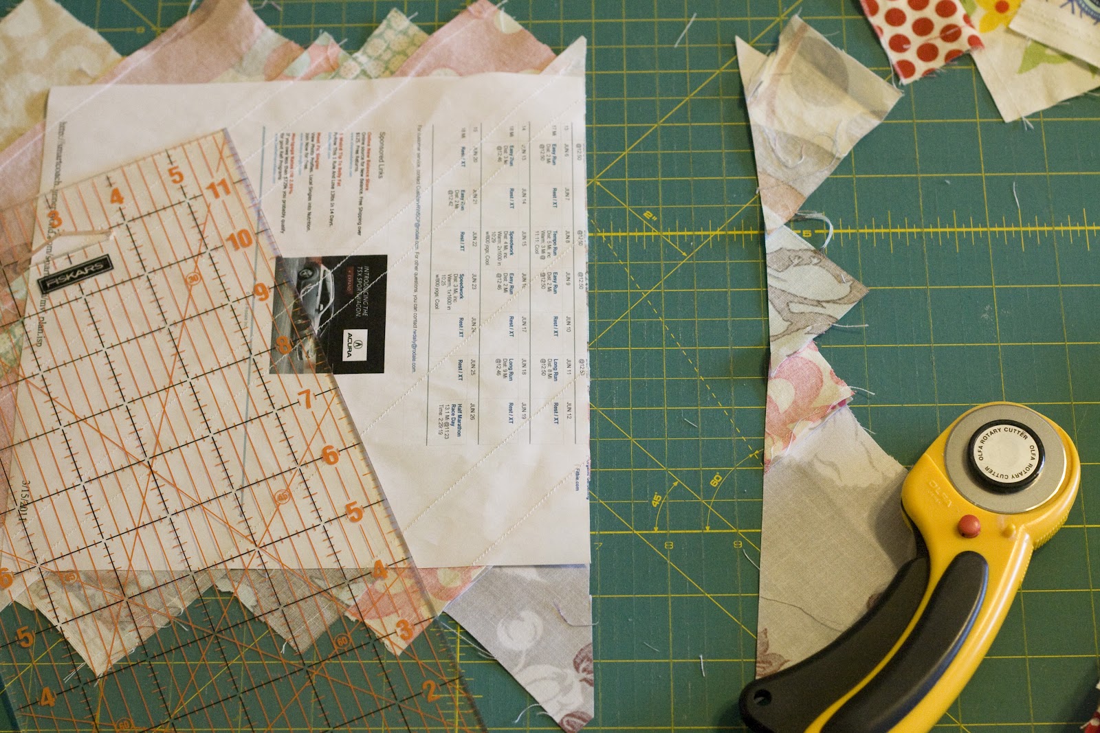 rhubarb marmalade: how to: string quilt blocks