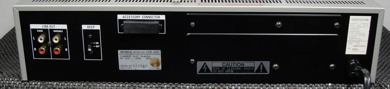 Sony CDP-400 - CD Player | AudioBaza