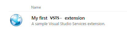 Developing a simple extension for Visual Studio Team Services (VSTS).