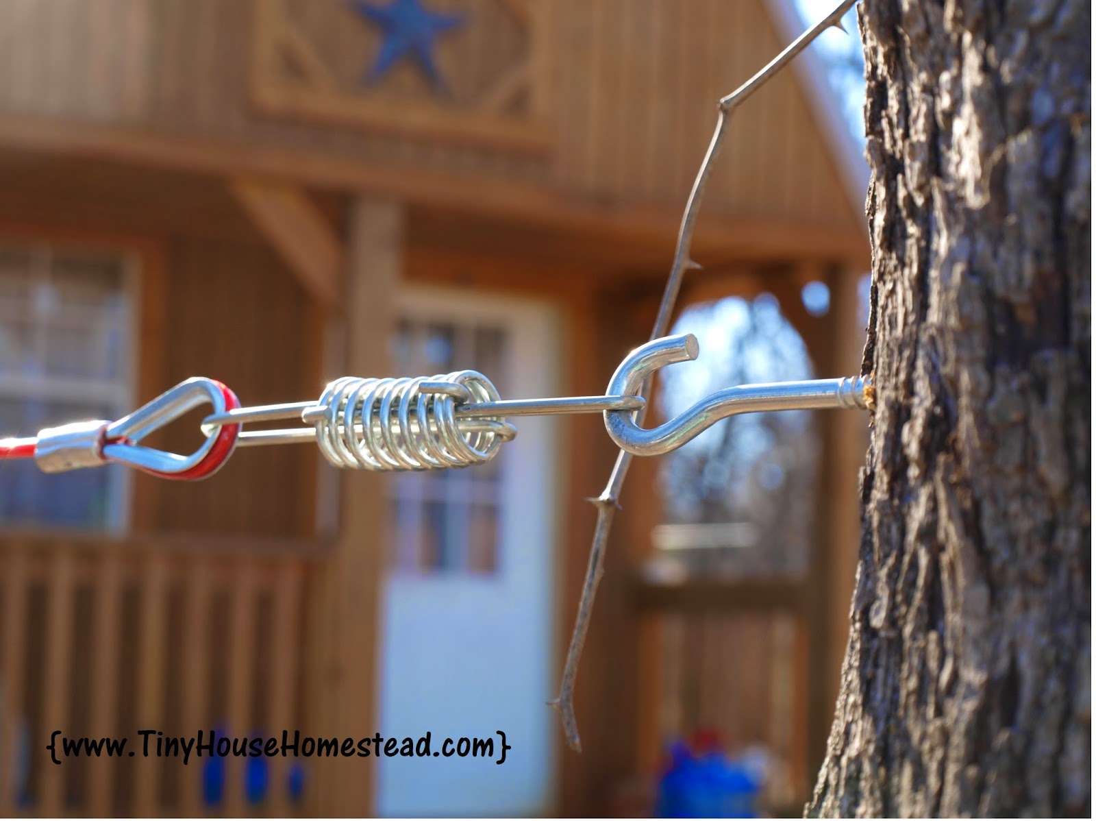 Tiny House Homestead: Zip Line Your Dog For Safety