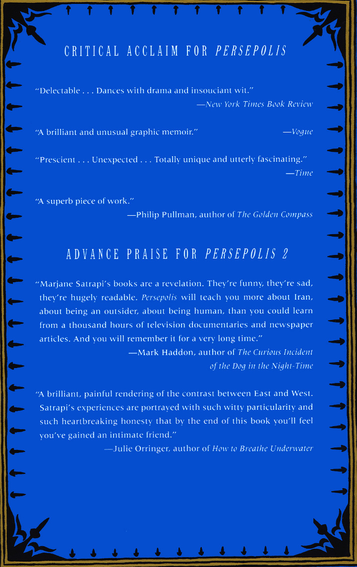 Read Persepolis 2, Back Cover