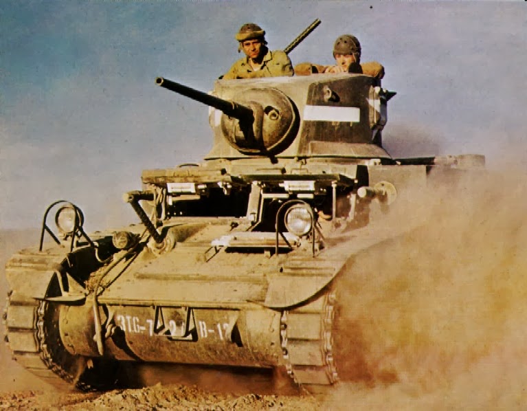 World War II in Color: M3 Stuart Light Tank in North Africa