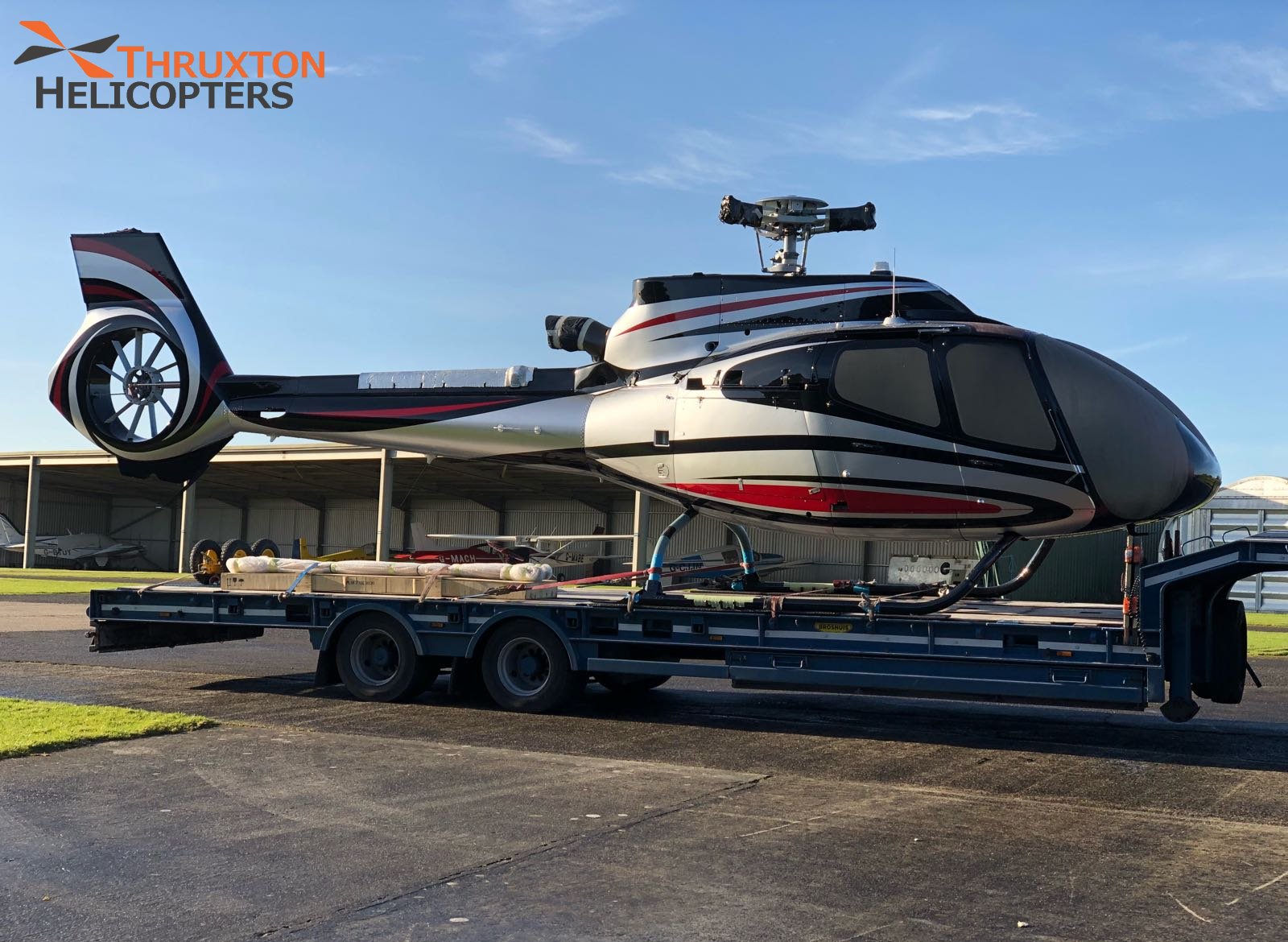 Thruxton Helicopters: New H130 departs