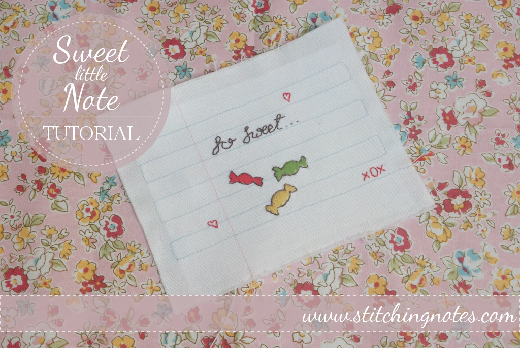 Stitching Notes: Tutorial: Sweet Little Note