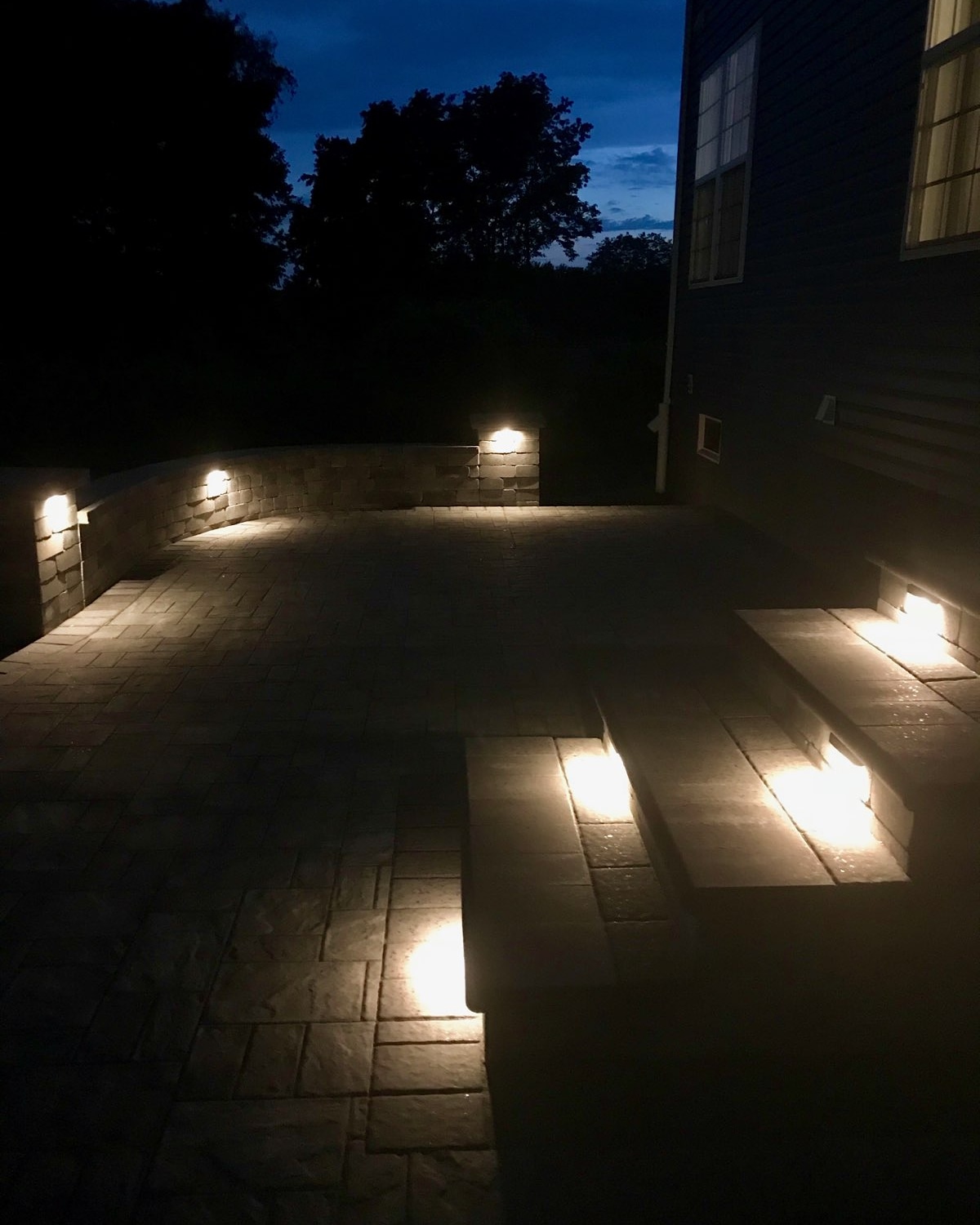 Custom Stoneworks & Design Inc.: Howard County paver patio with low ...