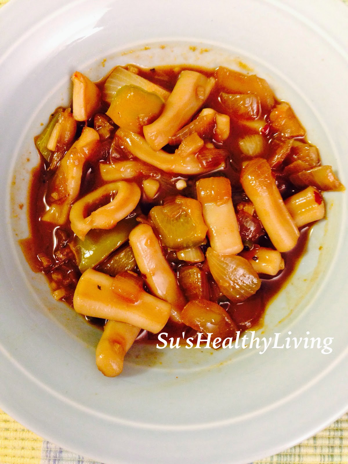 Su's Healthy Living: Squid Chilli; Meatless Monday