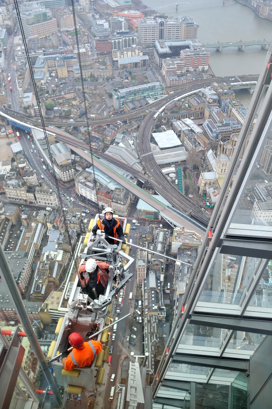 The View from The Shard - looking down on London