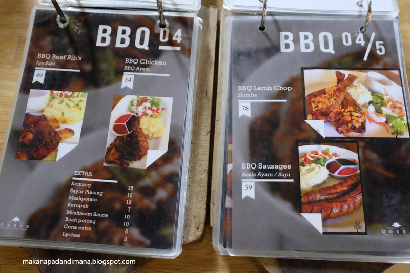 Daftar Menu Gosha Kitchen & Patisserie Bali - Makan apa dan dimana?