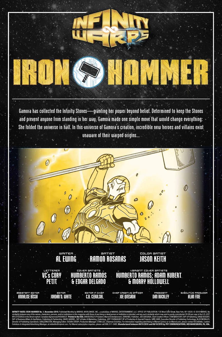 Veja um preview de páginas da primeira edição de Iron Hammer da série ...