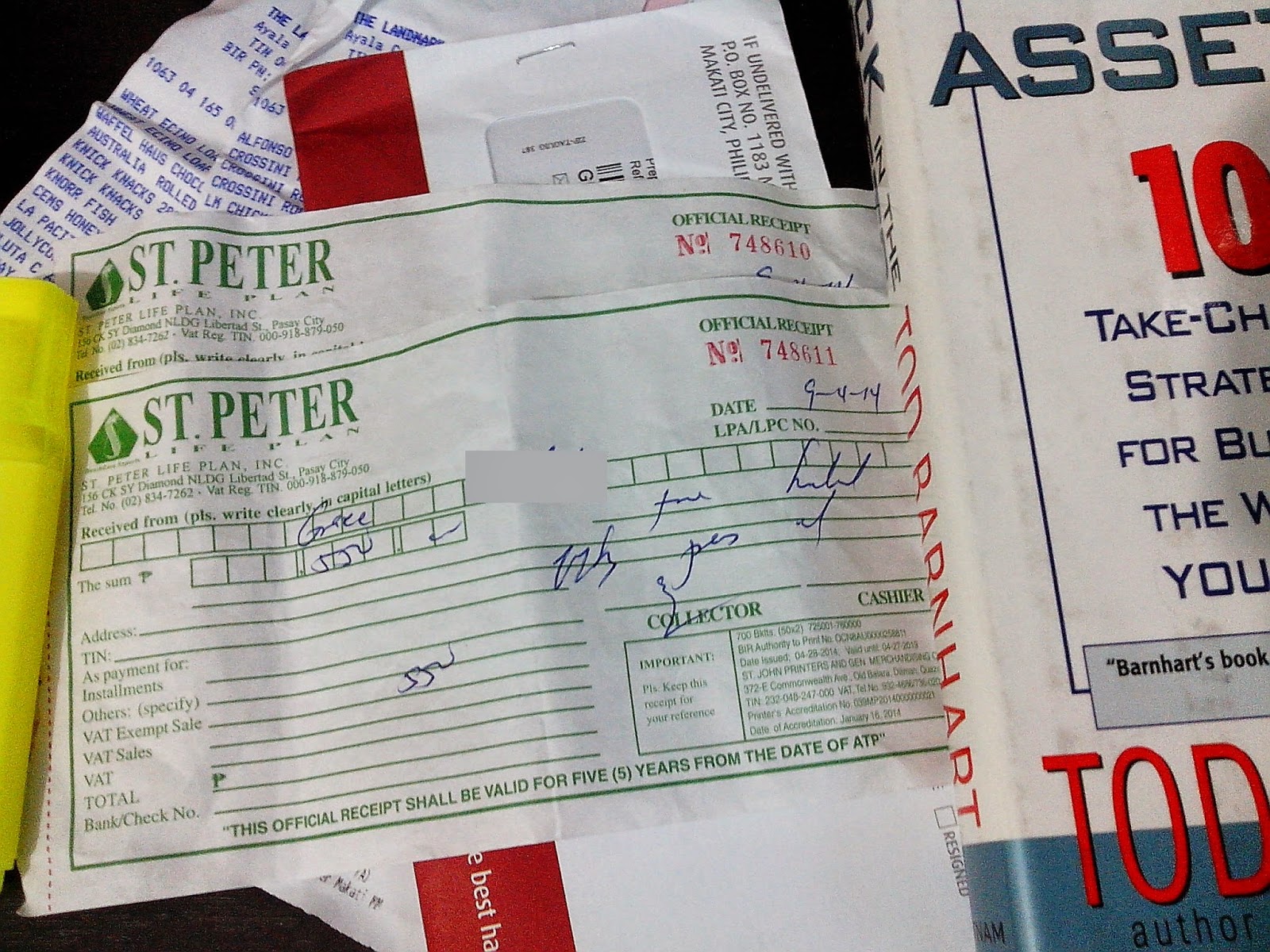 Pinay Minimum Wager Journey "SECOND LIFE": Update on my St. Peter Life Plan