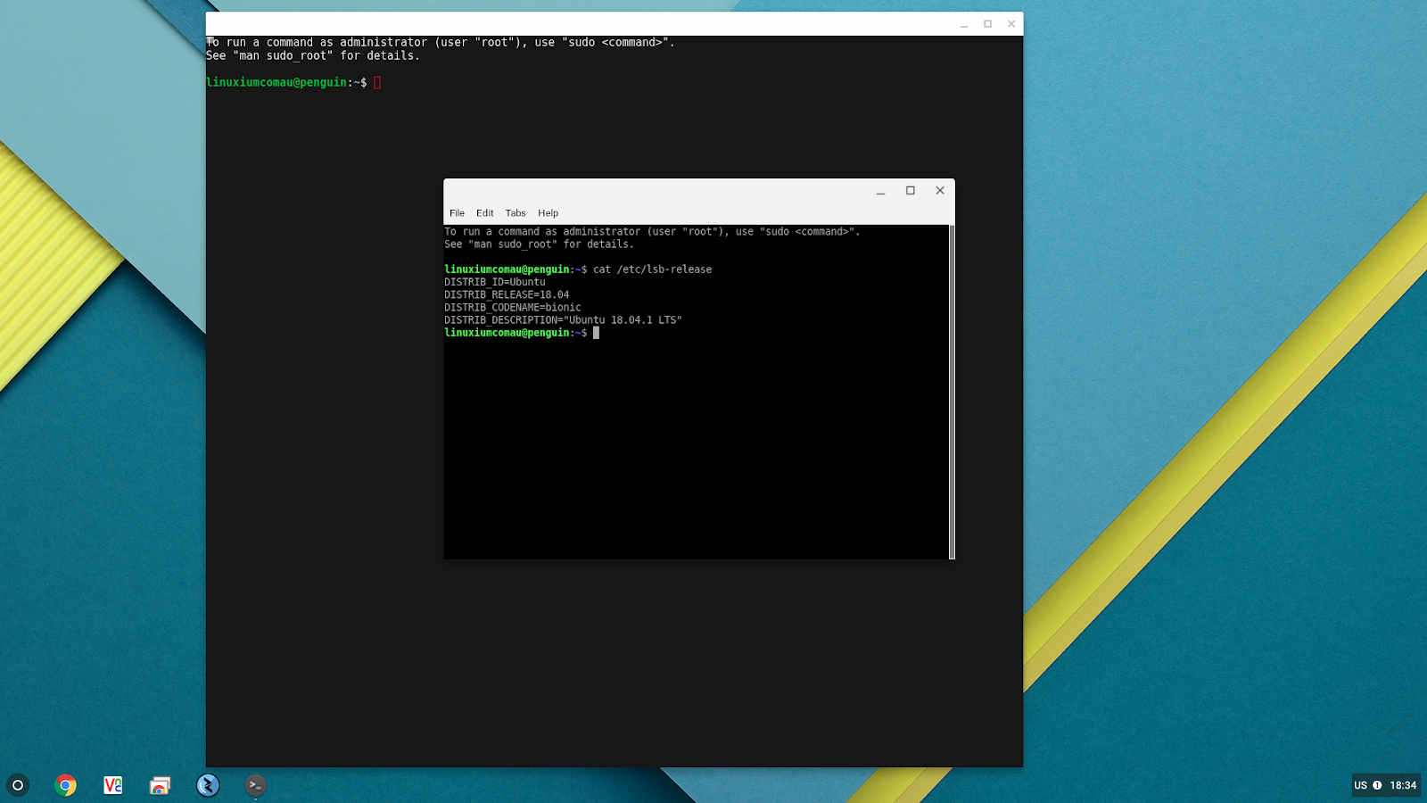 linuxium.com.au: Introduction to Crostini - Part 3: Using Ubuntu by default