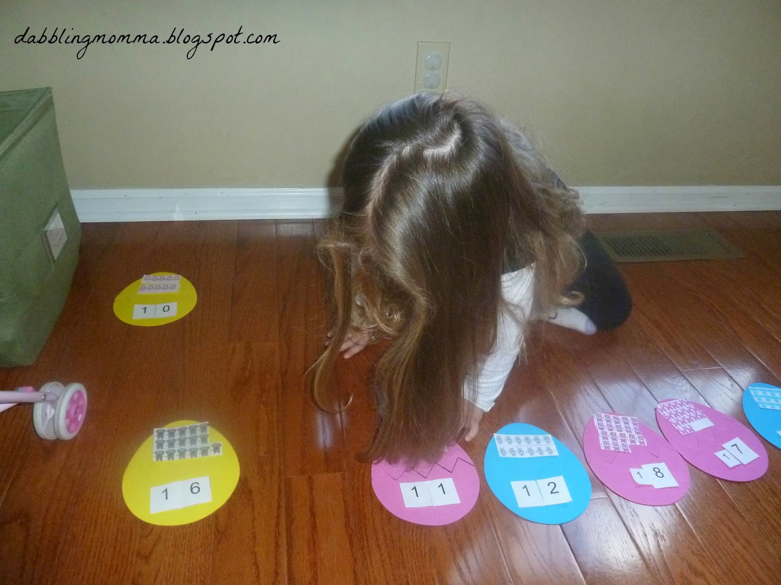 Dabblingmomma: Learning Double Digits