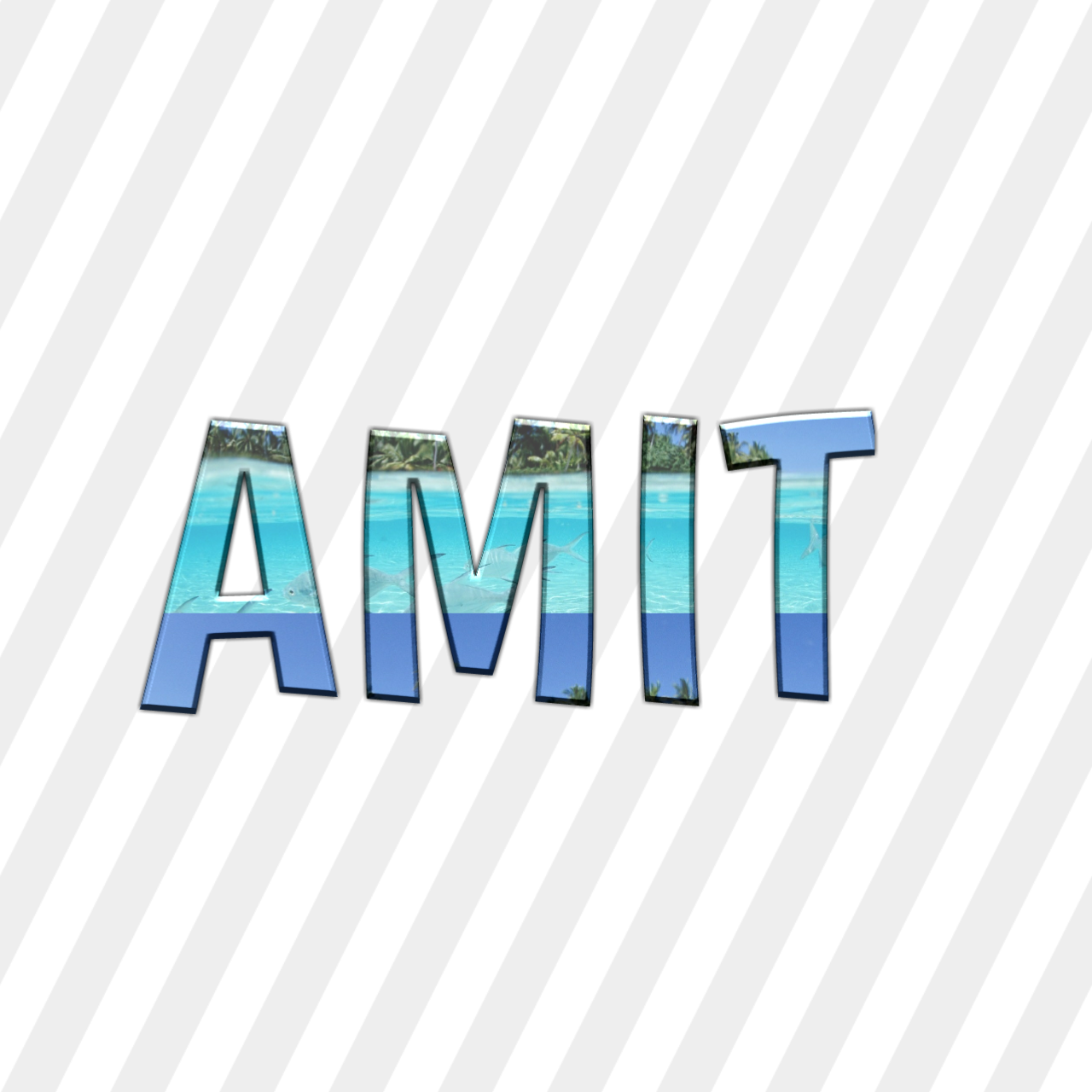Amit 3d name PNG image