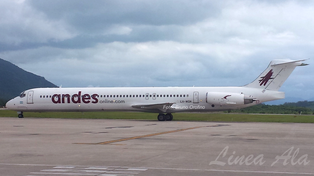 Linea ALA: Nuevo MD-83 de Andes Líneas Aéreas