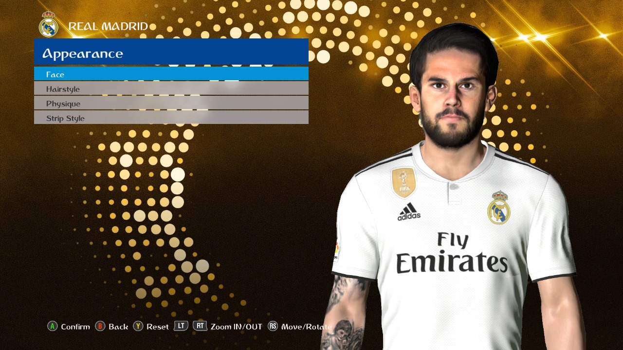 pes-modif: PES 2017 Isco Face V6 by Ahmed Tattoo & Facemaker