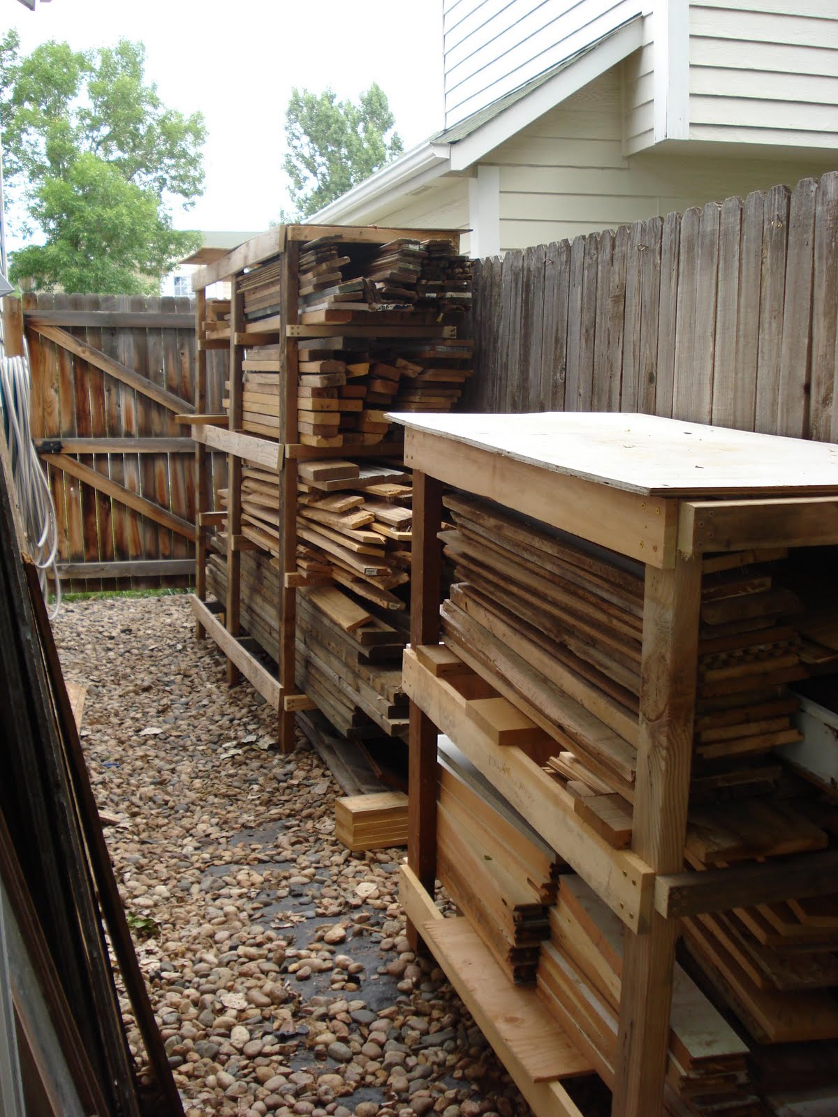 Jodys Re-Creations: New Wood Storage Racks