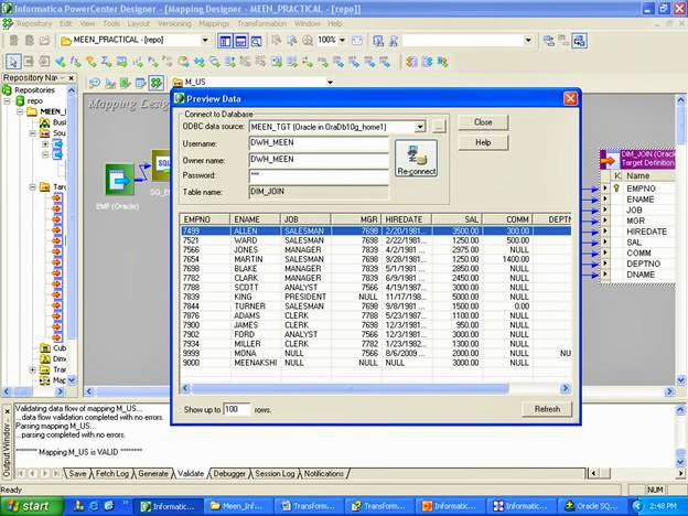 DYNAMIC LOOKUP WITH UPDATE STRATEGY IN INFORMATICA