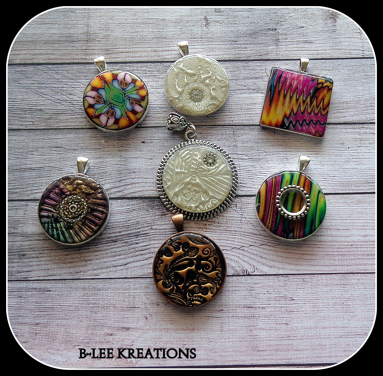 BONNIE'S KREATIVE KORNER: POLYMER CLAY PENDANTS