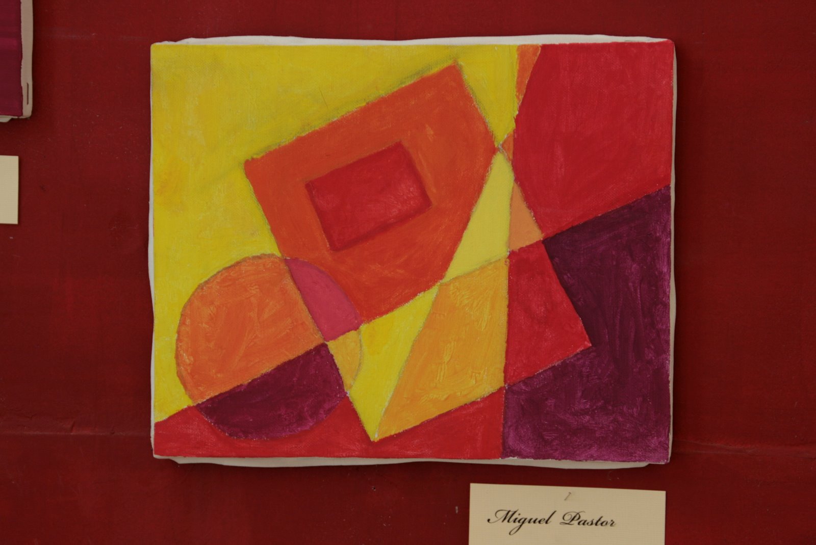 ARTENAULA: COMPOSICIONES GEOMÉTRICAS SOBRE LIENZO(1º ESO)