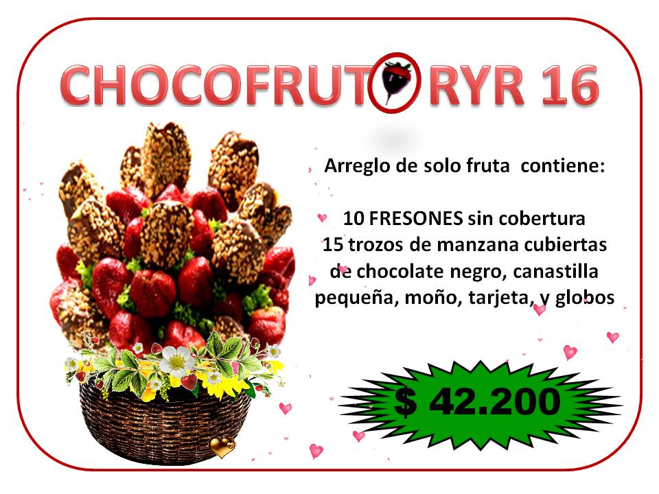CHOCO FRUTAS RYR: CATALOGO 1 CHOCO FRUTAS RYR