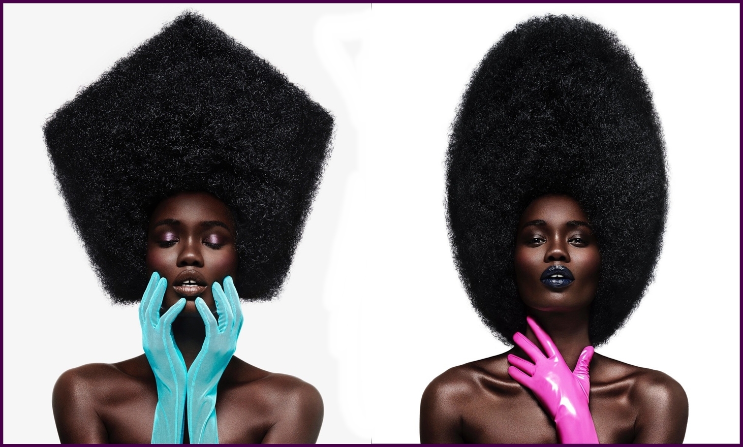 See Images Of wild Afro Hair Editorial With Rising South Sudanese Model ...