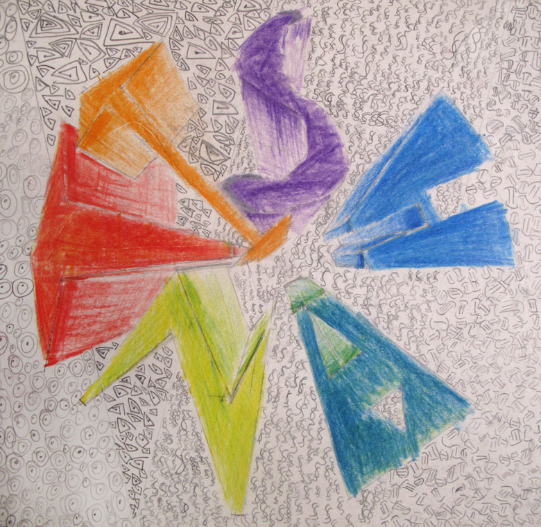 Art At Woodstock: Grade 8: Perspective Name Designs