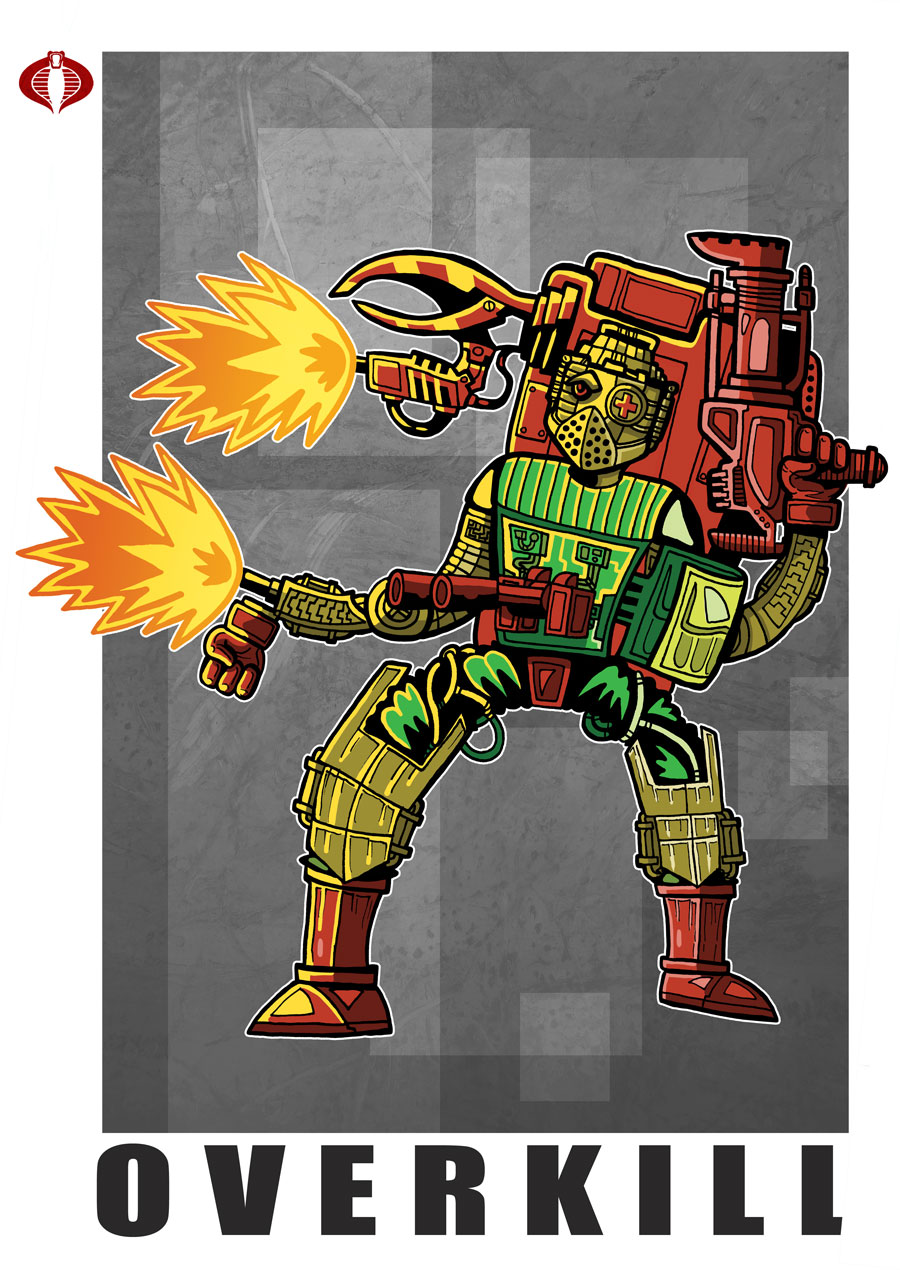 Ethan Mongin Illustration | Design : G. I. Joe Fan Art: Overkill ...