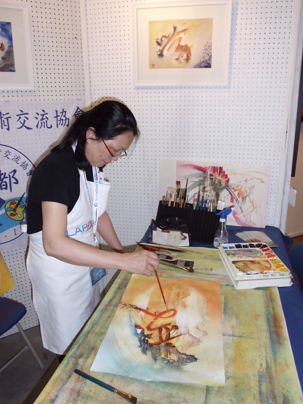 LIU Shu-Tsin - 劉淑卿 Watercolor calligraphy