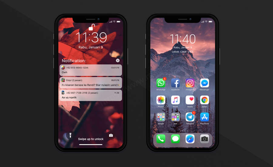 Tema MIUI 10 Mirip iOS 12 [iPhone Xs Max V10] - Pure iOS 12 Experience