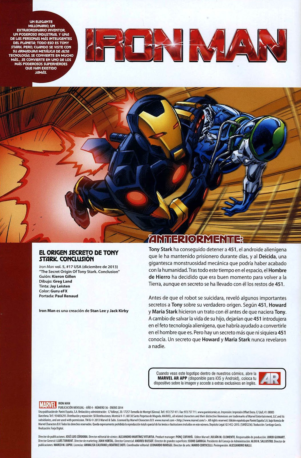 Galicia Comic: Iron Man 36 - (Iron Man 17 Vol 5)